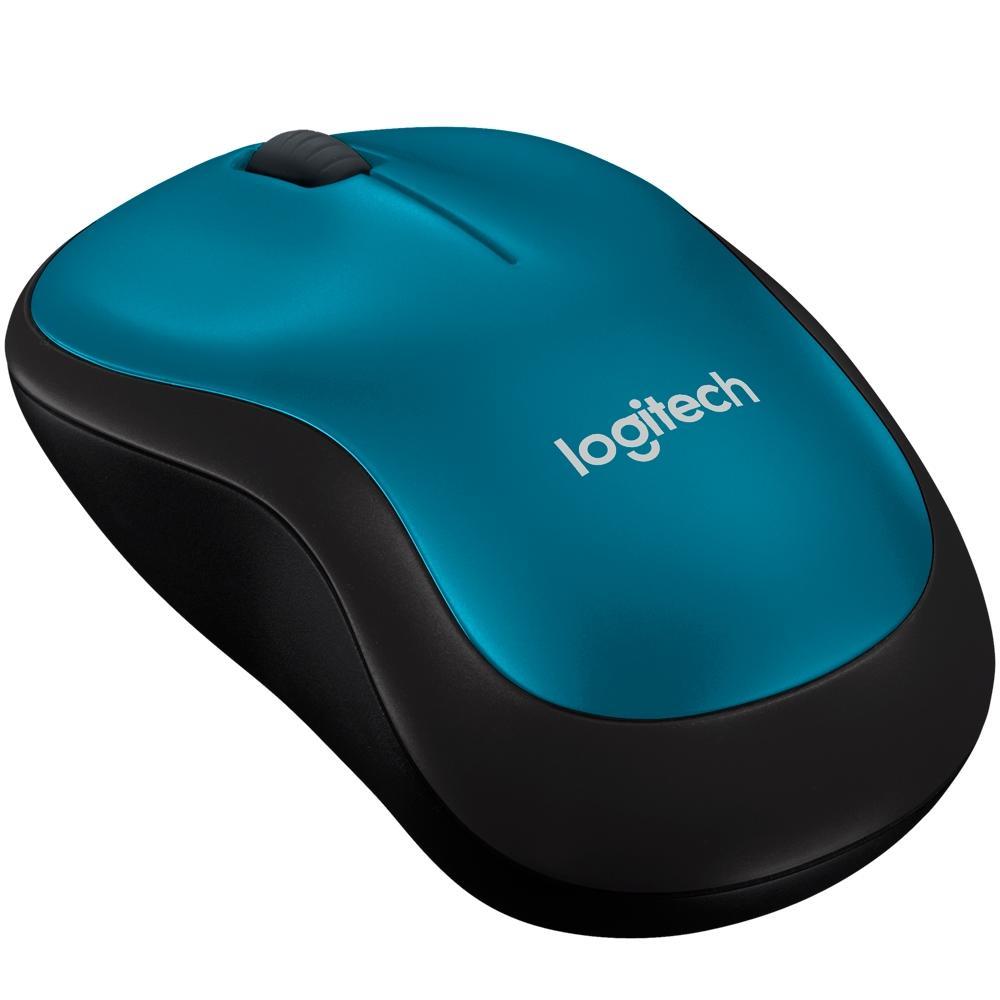 MOUSE LOGITECH WIRELESS M185 AZUL (910-003636) - Millenium Informática
