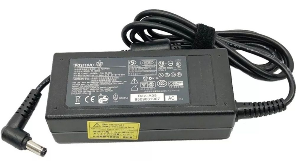 FONTE NOTEBOOK ASUS/POSITIVO ORIGINAL 19V 3.42A 65W 5.5MM X 2.5MM ...