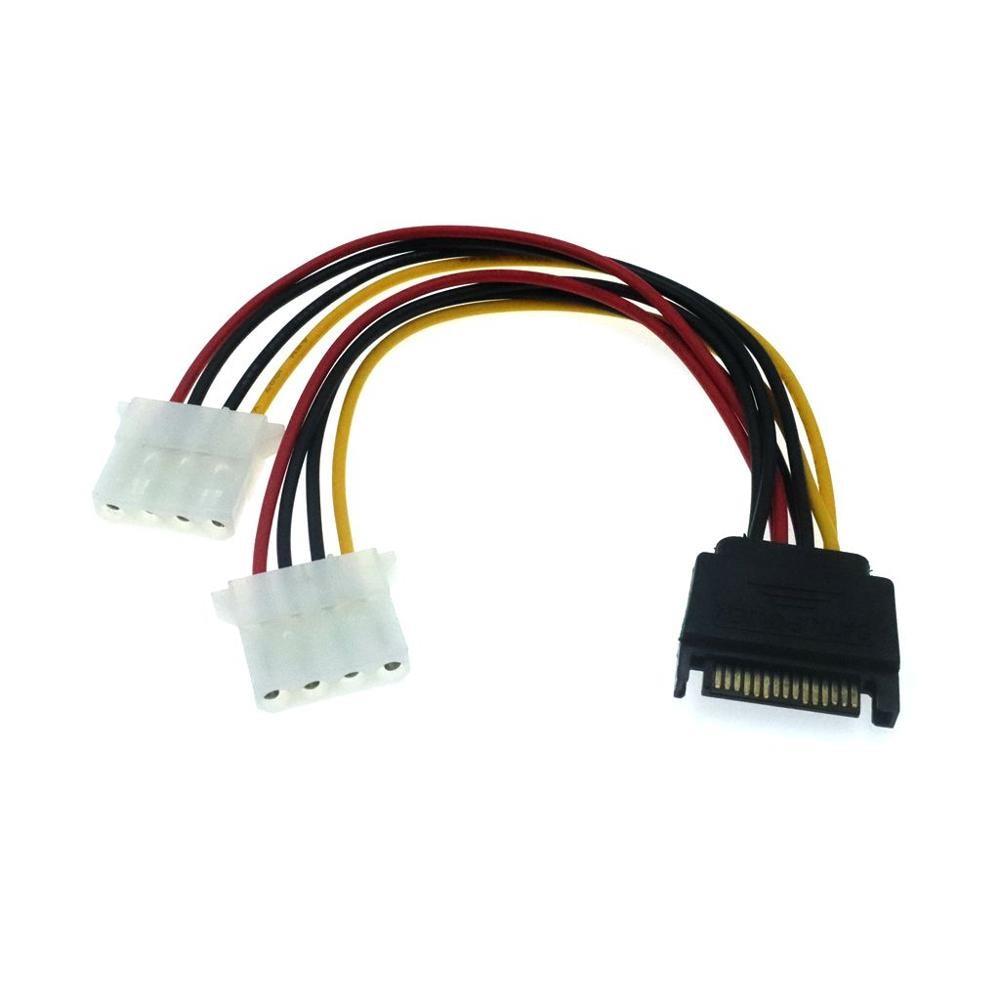 CABO CONVERSOR SATA MACHO X IDE DUPLO MOLEX FEMEA 4 PINOS - Millenium ...