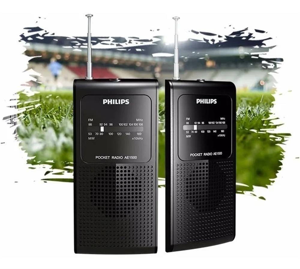 RADIO PORTATIL PHILIPS AM/FM A PILHA (AE1500) - Millenium Informática