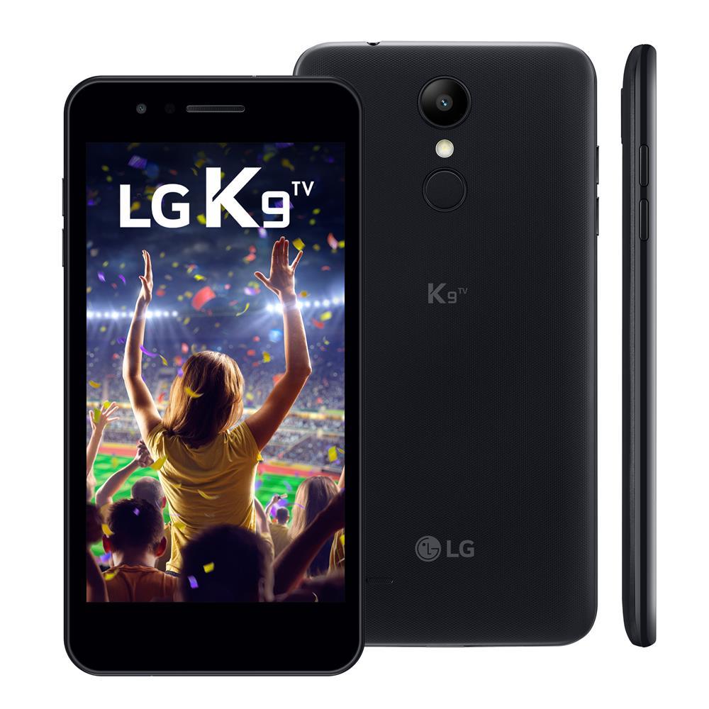 SMARTPHONE LG K9 TV DUAL CHIP 4G/2GB RAM/16GB/QUAD-CORE/FRONTAL 5MP/TRASEIRA 8MP/5.0" PRETO (LM ...