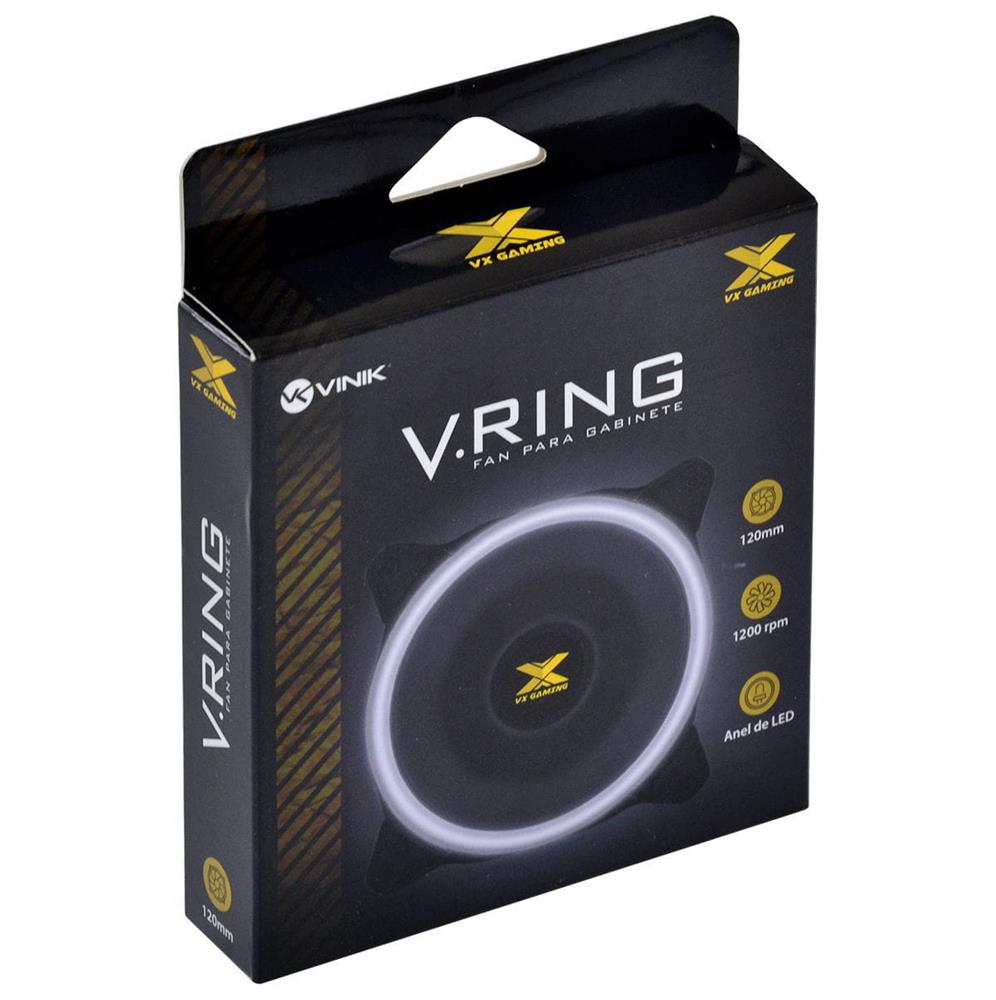 COOLER FAN 120MM VINIK VX GAMING V.RINGW LEDS BRANCO (32274 ...