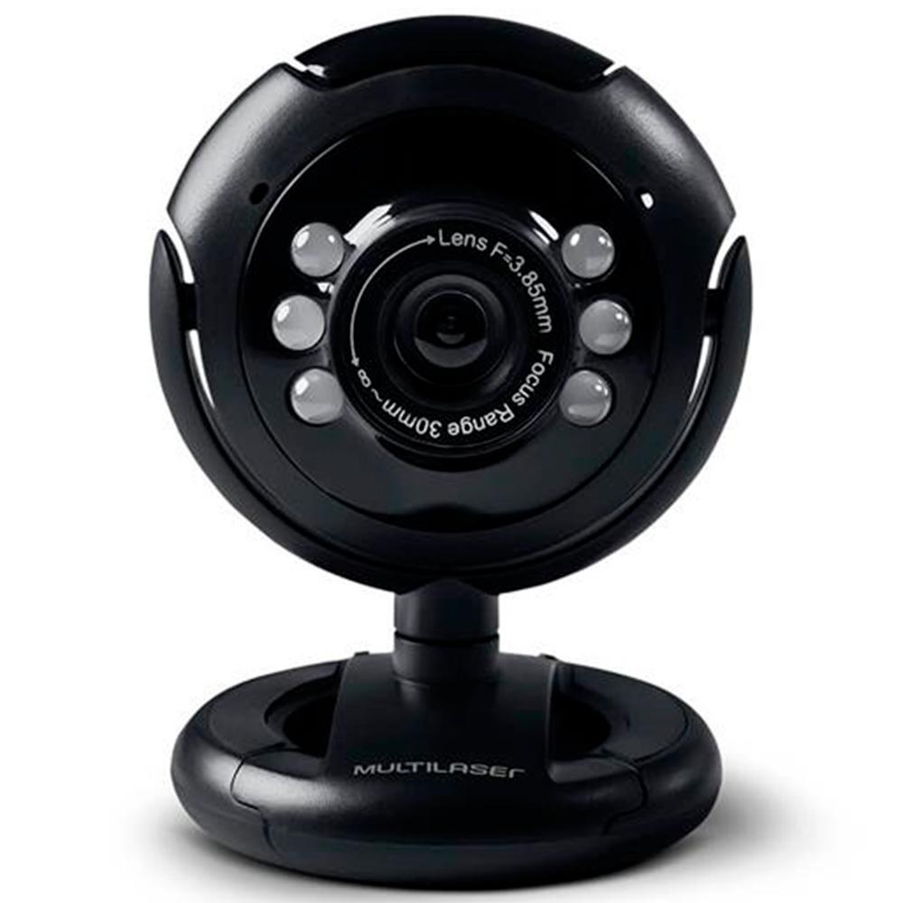 CAMERA WEBCAM MULTILASER WC045 USB COM MICROFONE PRETA - Millenium ...