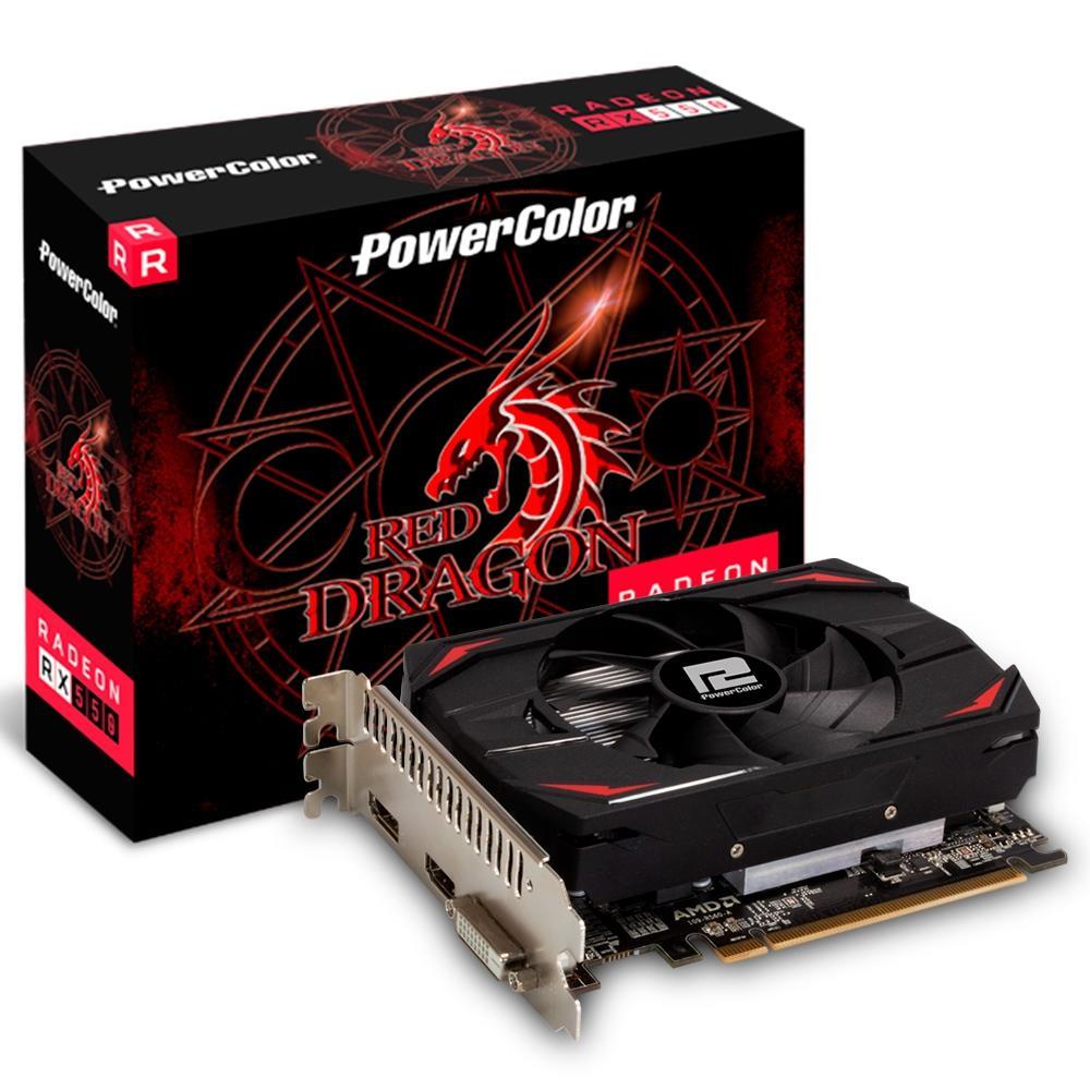 PLACA DE VIDEO AMD RADEON RX 550 2GB GDDR5 128BITS POWERCOLOR RED ...