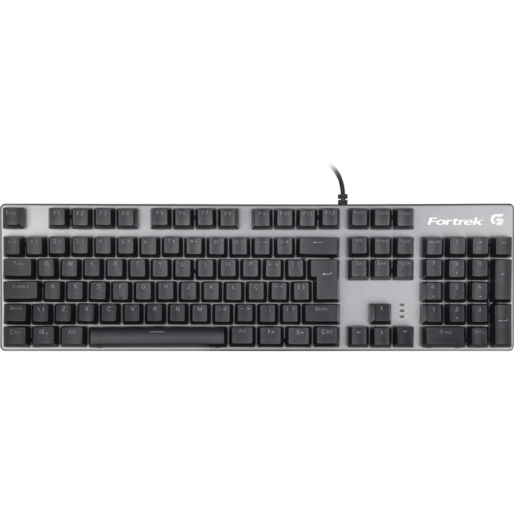 TECLADO FORTREK GAMER BLACK HAWK PRETO MECANICO SWITCH BLUE RGB USB ...