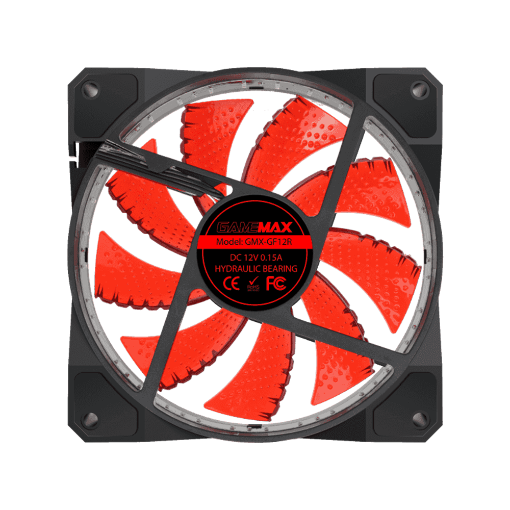 COOLER FAN 120MM GAMEMAX GMX-GF12R (32 LEDS/VERMELHO) - Millenium ...