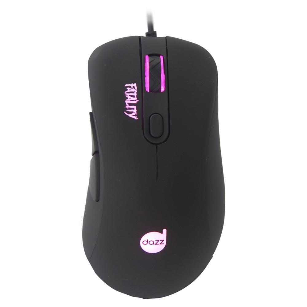 MOUSE DAZZ GAMER FATALITY USB 3500DPI PRETO(621710) - Millenium Informática