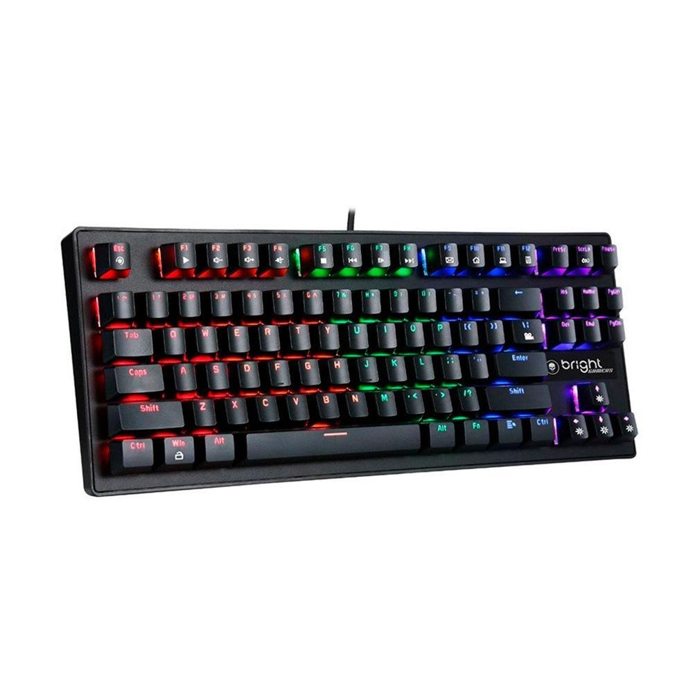 TECLADO BRIGHT GAMER GTC559 COMPACT PRETO MECANICO SWITCH BLUE COM ...