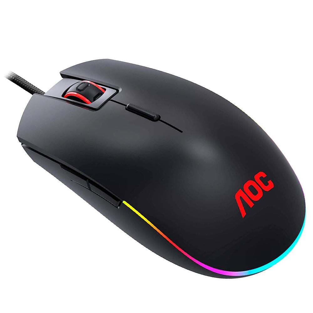 MOUSE AOC GAMER GM500 RGB USB 5000DPI PRETO (GM500DRBB) - Millenium ...