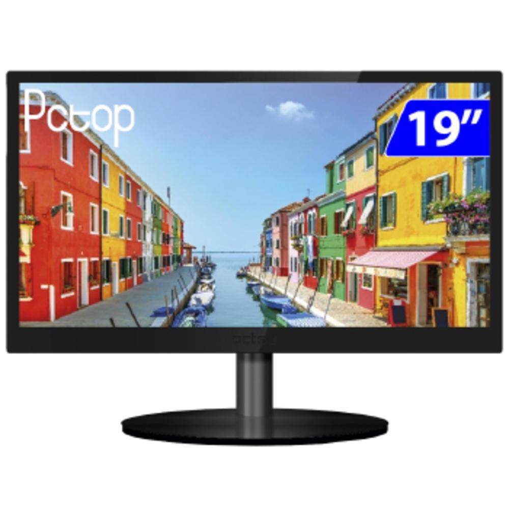 MONITOR 19" PCTOP LED MLP190HDMI 60HZ 5MS WIDE/HD/PRETO (VGA/HDMI ...