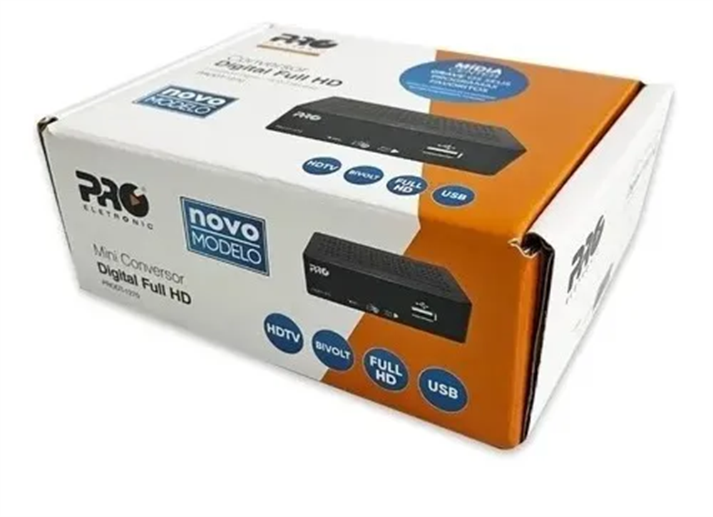 CONVERSOR DIGITAL HDTV PROELETRONIC PRODT-1270 ISDB-T (ENTRADA USB ...